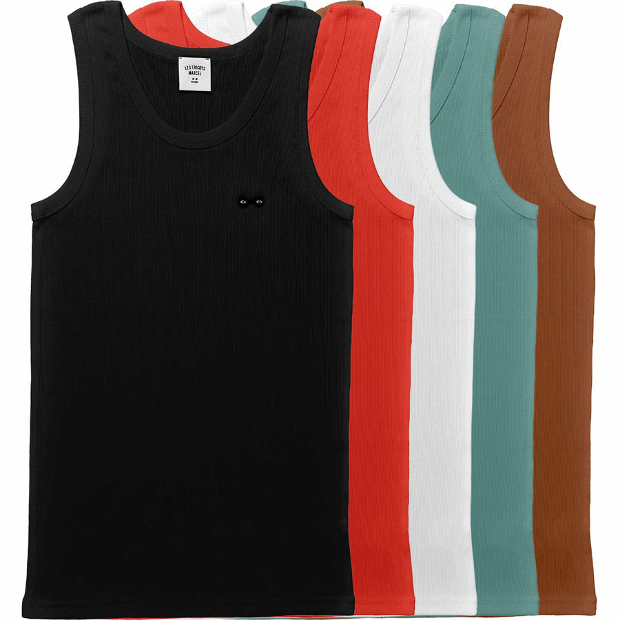 La Boutique à Marcel Noir, Blanc et la collection – Les Tricots Marcel