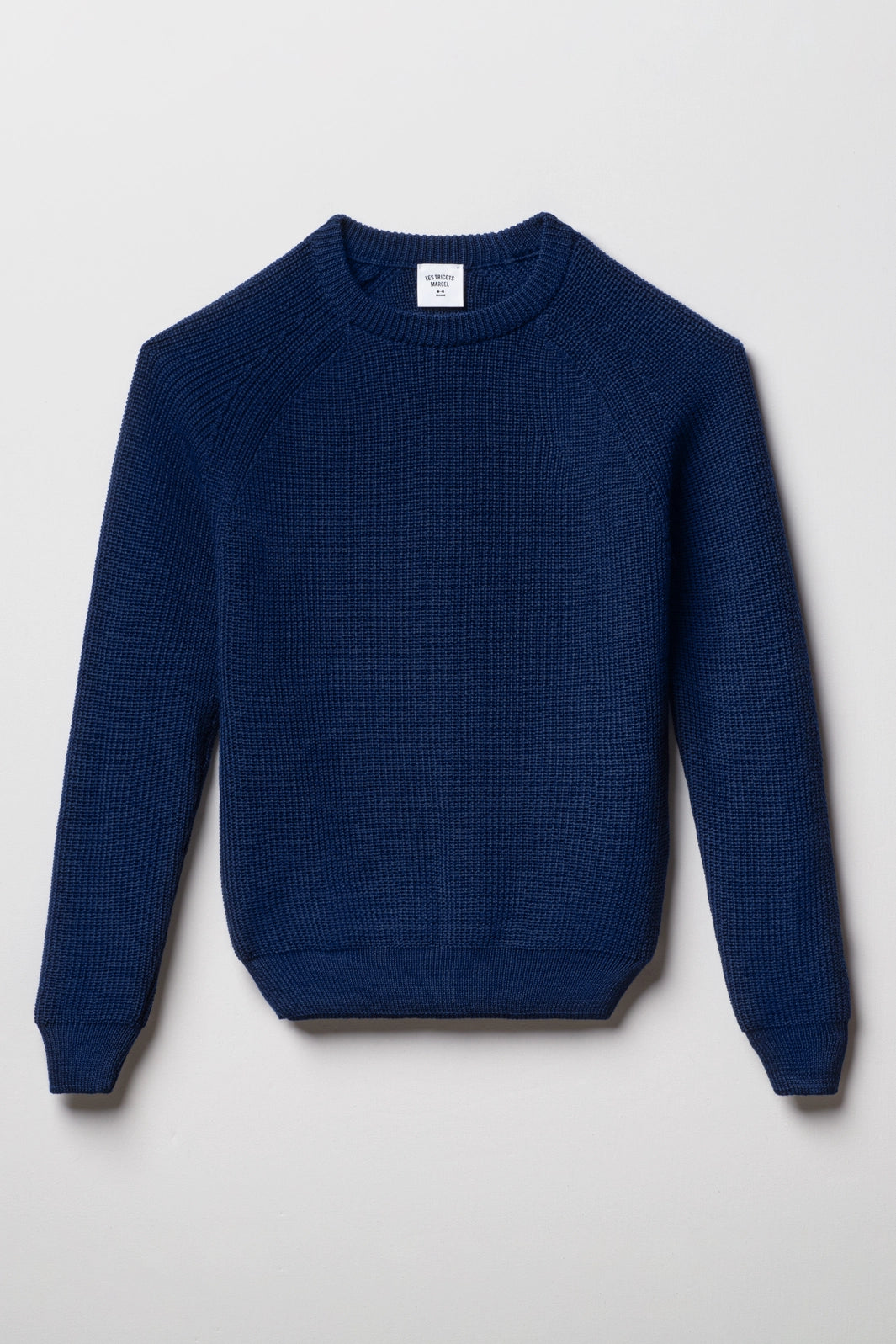 Le Pull Bleu pour hommes, laine mérinos - Les Tricots Marcel
